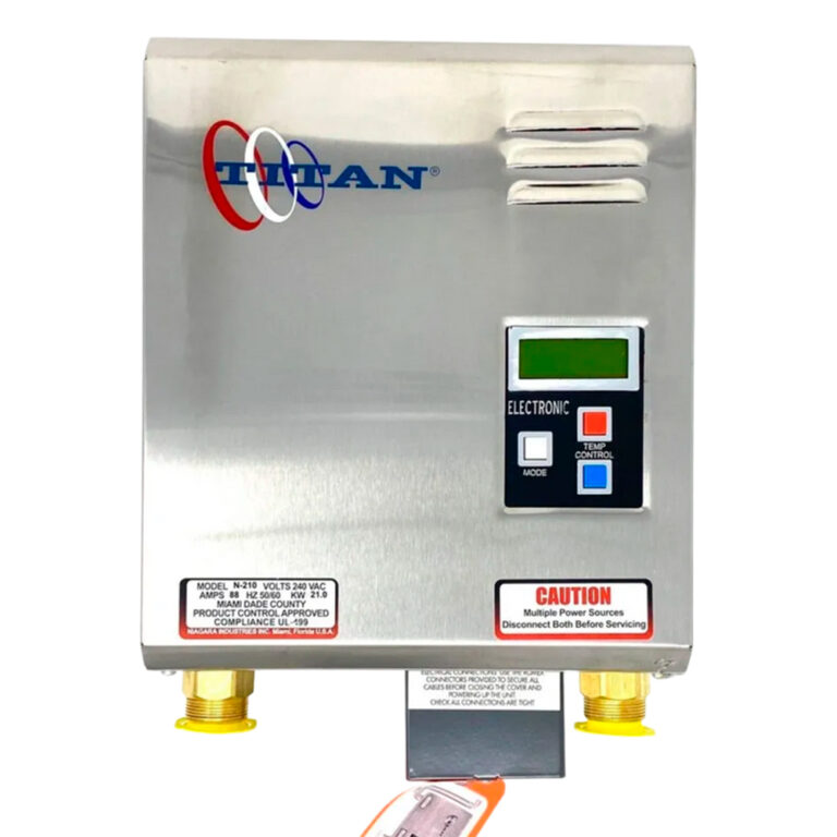TITAN Tankless Water Heater N-210 SCR-4 Digital. 21.0 Kw. 88 Amp. 5.0 ...